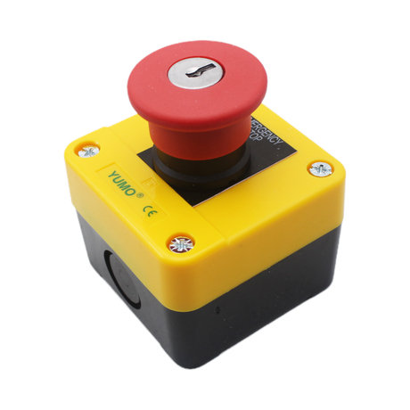 YUMO LAY5-J188H29 Industrial Electrical Button Control Box N/C with Key ...