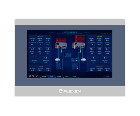 Flexem FE6070WE HMI Human Machine Interface 7” 16:9 TFT LCD Resistive Touchscreen Resolution ...