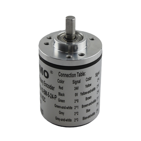 EP50S8 Diameter 50mm 360ppr IP64 Shaft Type Absolute Rotary Encoder ...