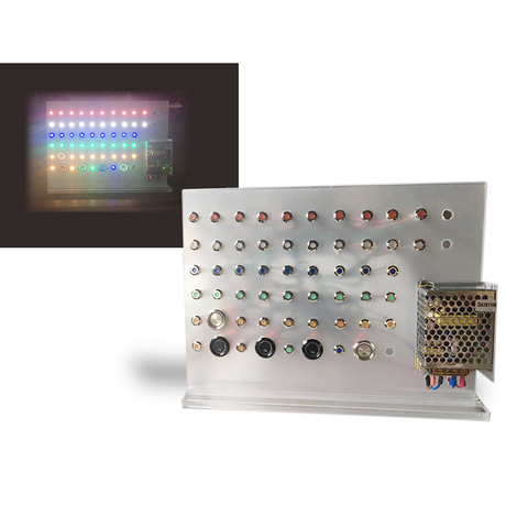 8mm Indictor display panel with Multicolor Metal Push Button Switches ...