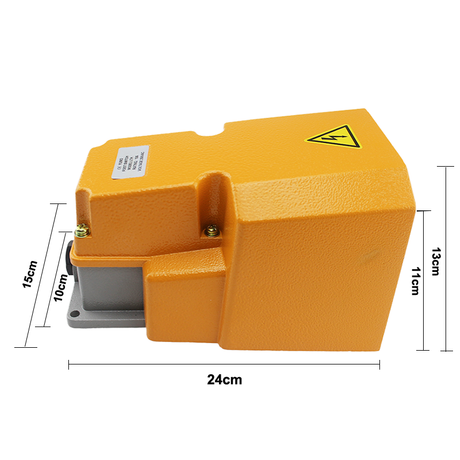 Aluminum 15A 250VAC High Tensile Strength Push Button Foot Pedal Switch ...