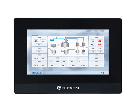 Flexem FE6070H HMI Human Machine Interface 7” 16:9 TFT LCD Resistive ...