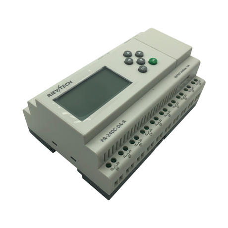 Rievtech Sms PLC PR-24DC-DA-R Programmable Logic Control Intelligent Controller automation plc ...