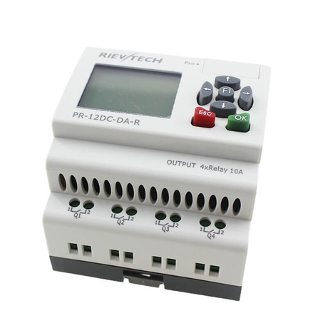 RIEVTECH Micro PLC PR12-DC-DA-R Mini PLC with Non-expandable Programmable logic controller ...