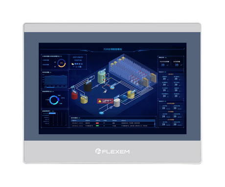 Flexem FE6100W HMI 10.1” 16:9 TFT LCD Resistive Touchscreen Human ...