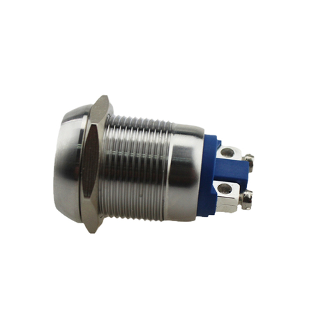 YUMO 19mm Waterproof Metal Buzzer Alarm Flashing LED Red Glow ...